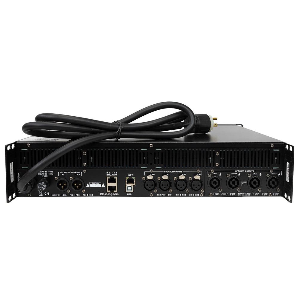Blastking D20K-4S 20,000 Watt 4 DSP Channel Class-D Smart Power Amplif