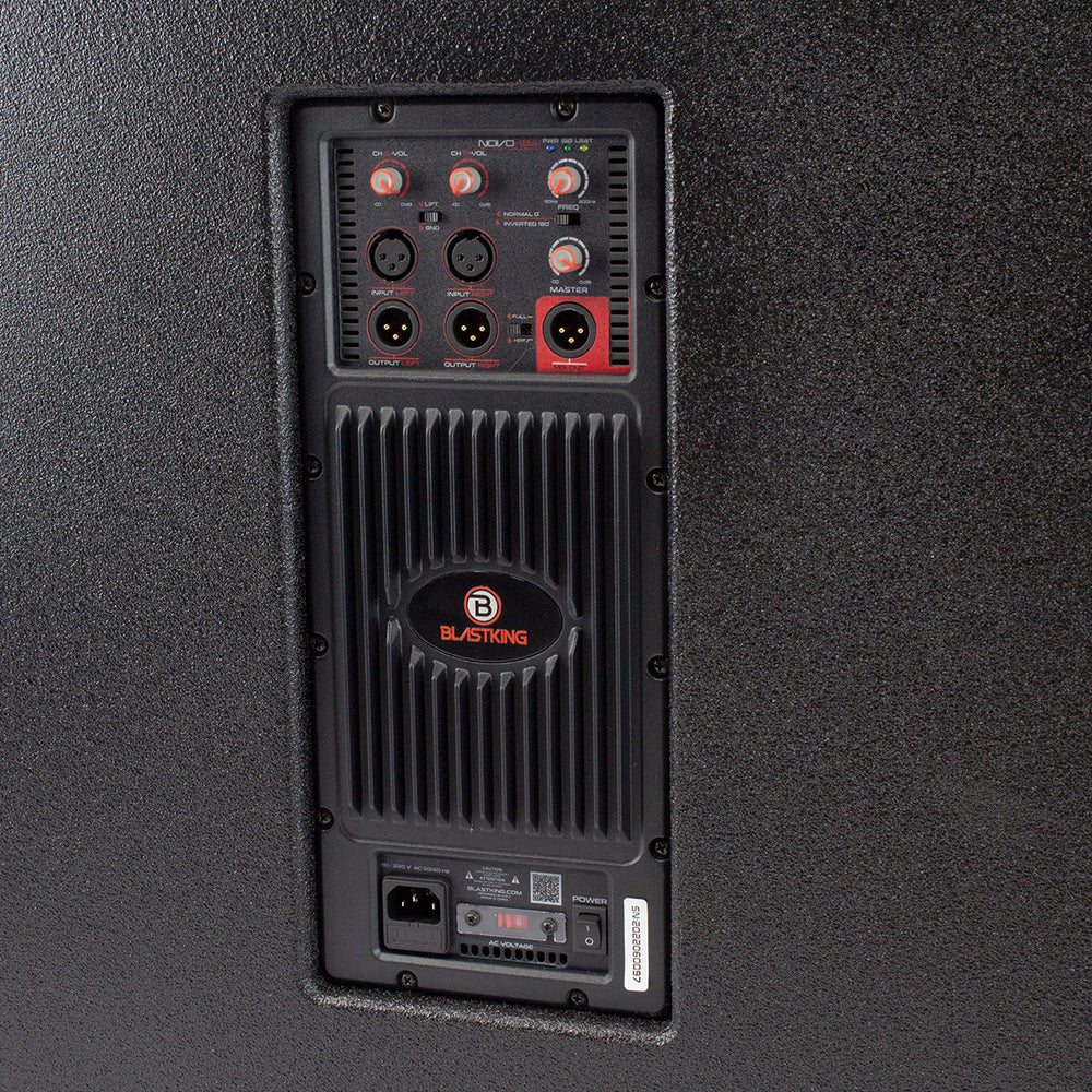 Blastking NOVO-18A 18” Active Subwoofer 1500 Watts Class-D with DSP Pr