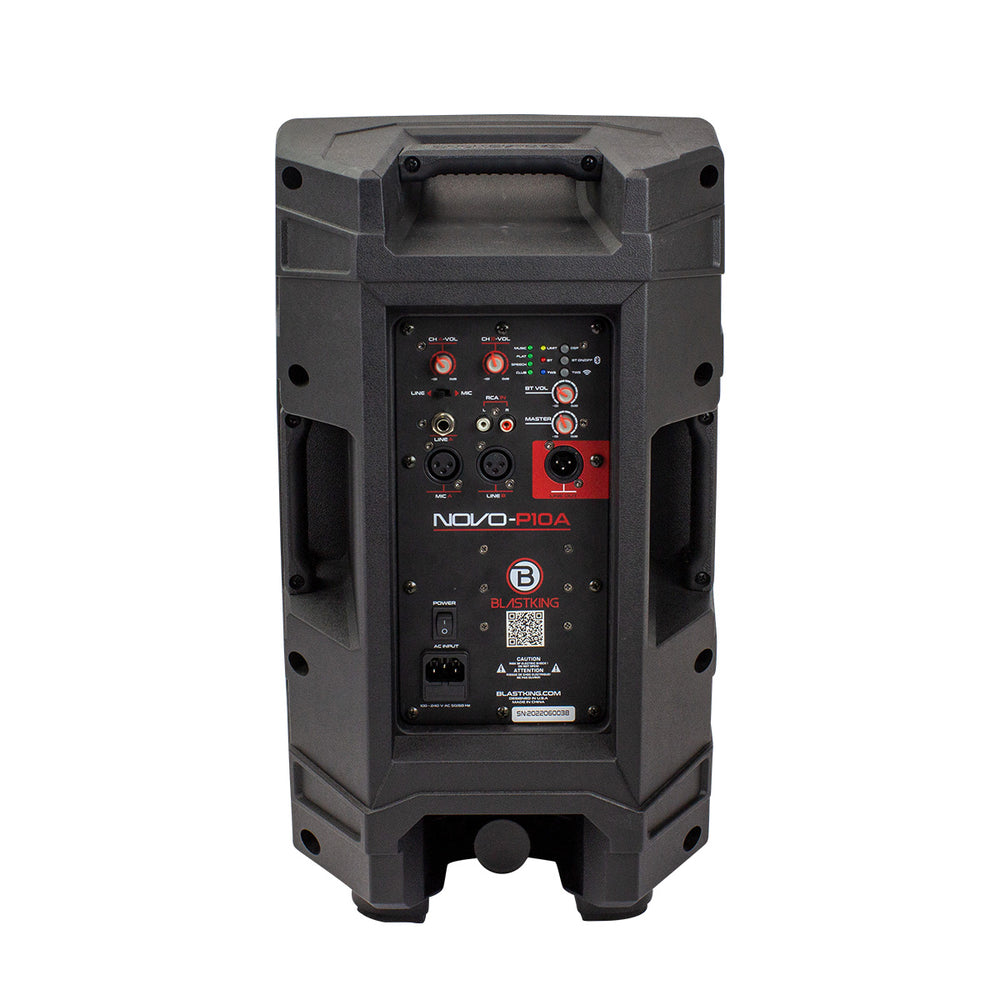 Blastking NOVO-P10A 10” 2-Way Active Loudspeaker 800 Watts Class-D, TW